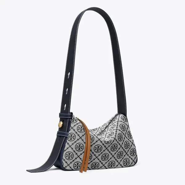 Tory Burch T Monogram Small Romy Shoulder Bag - Tory Navy