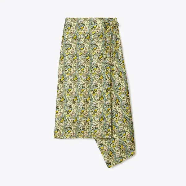 Tory Burch Silk Wrap Skirt