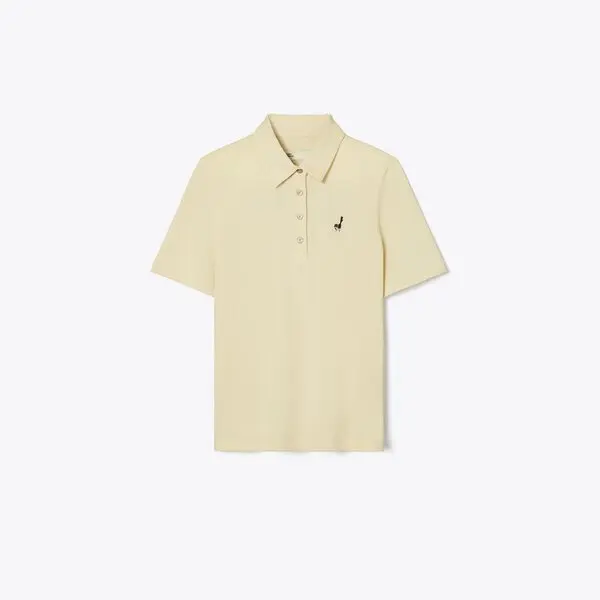 Tory Burch Birdie-embroidered Cotton Polo