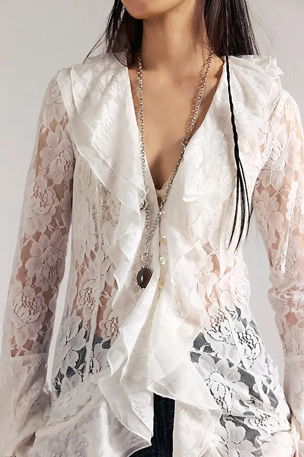 Free People Heirloom Maxi Top - Ivory