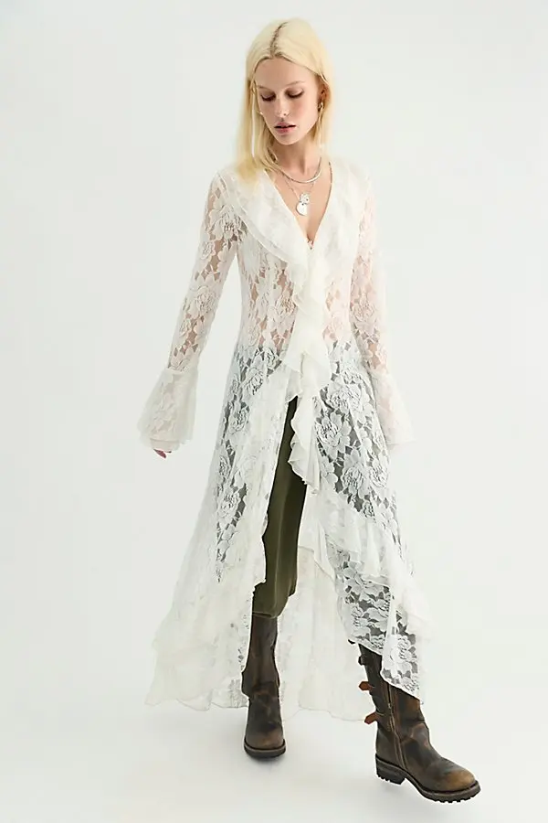 Free People Heirloom Maxi Top - Ivory