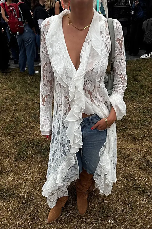 Free People Heirloom Maxi Top - Ivory
