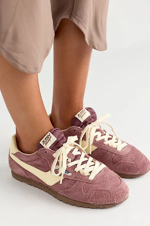 AUTRY Windspin Suede Low-top Sneakers - Chia/rut