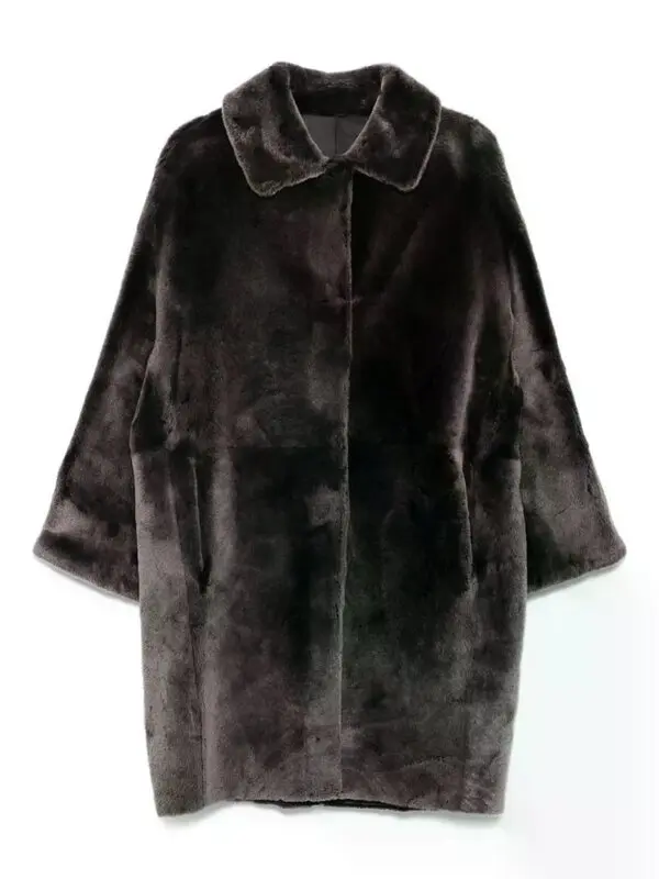 MANZONI 24 Lamb Shearling Coat - Grey