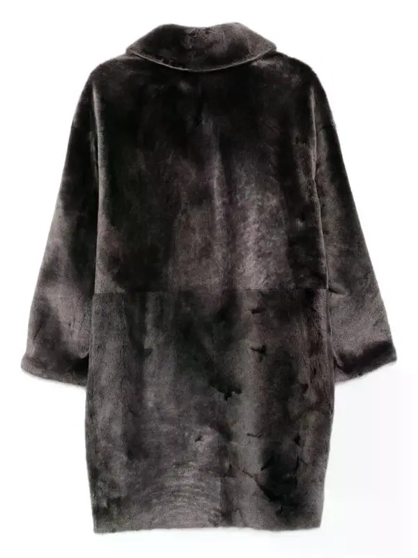 MANZONI 24 Lamb Shearling Coat - Grey