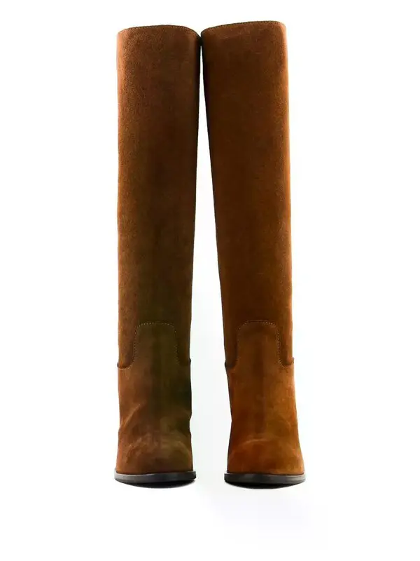 PAUL WARMER 75mm Kate Suede Knee-high Boots - Brown