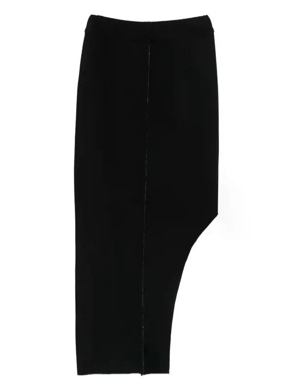 THOM KROM Asymmetric Drawstring Midi Skirt