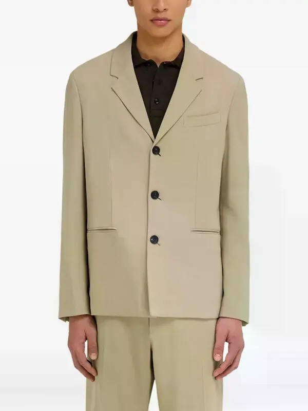 FERRAGAMO Four-button Single-breasted Blazer - Neutrals