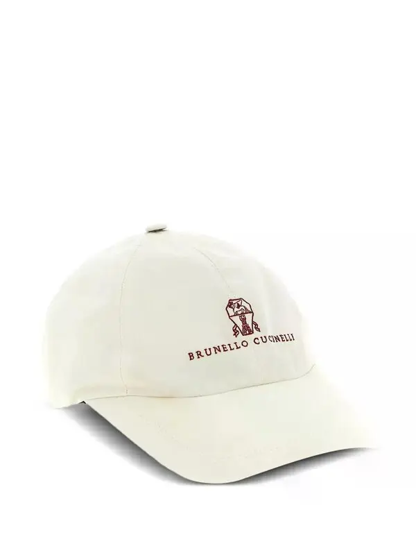 Brunello Cucinelli Logo-embroidered Baseball Cap - White