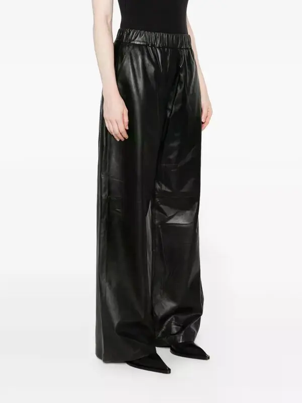 ARMA Elastic-waist Leather Trousers