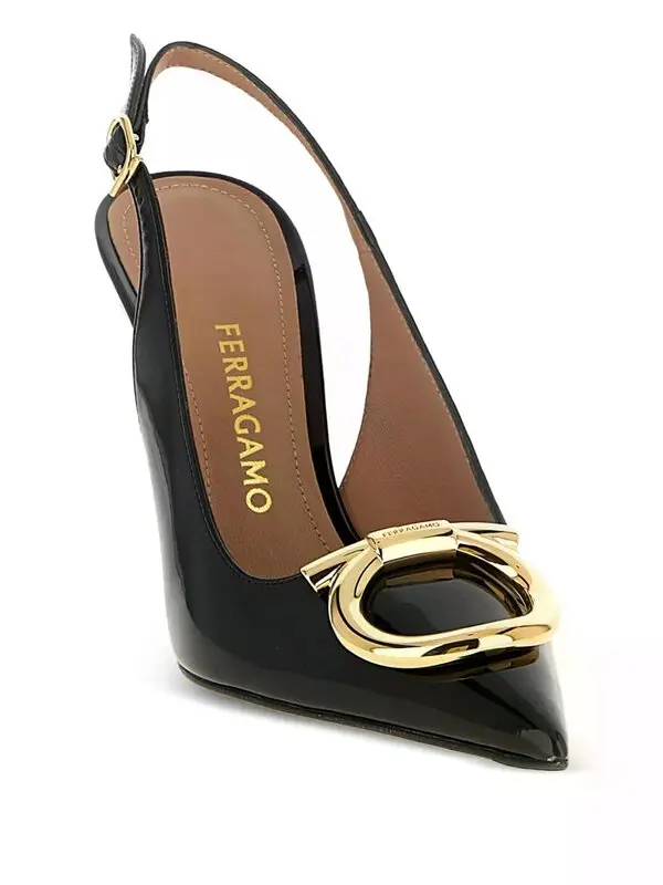 FERRAGAMO 90mm Gancini-detailed Pumps