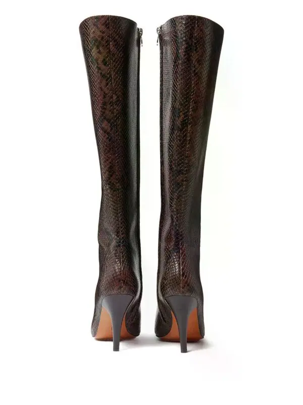 Stella McCartney Square-toe Snakeskin Boots