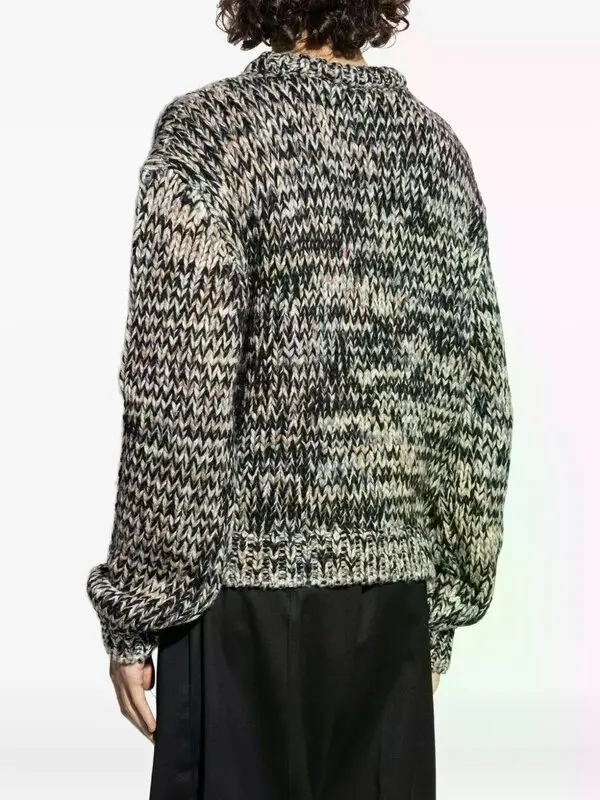 LEMAIRE Textured Wool Sweater - Grey