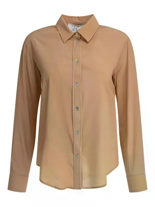 SLEEP NO MORE Button-down Silk Shirt