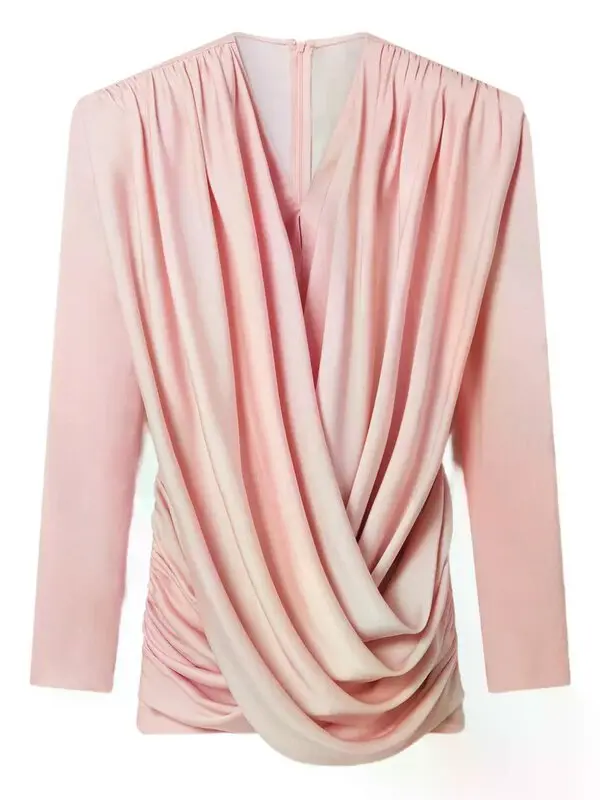 Stella McCartney Draped-shoulder Mini Dress - Pink