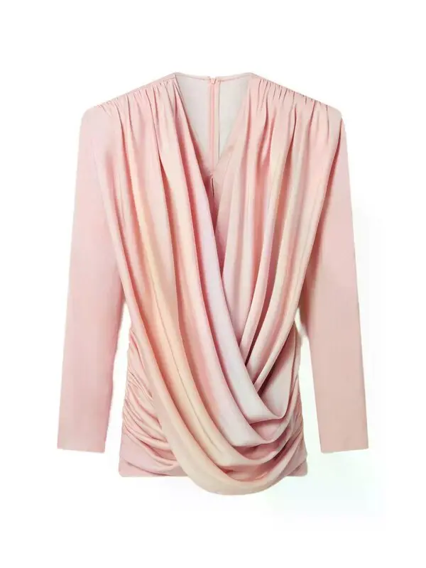 Stella McCartney Draped-shoulder Mini Dress - Pink