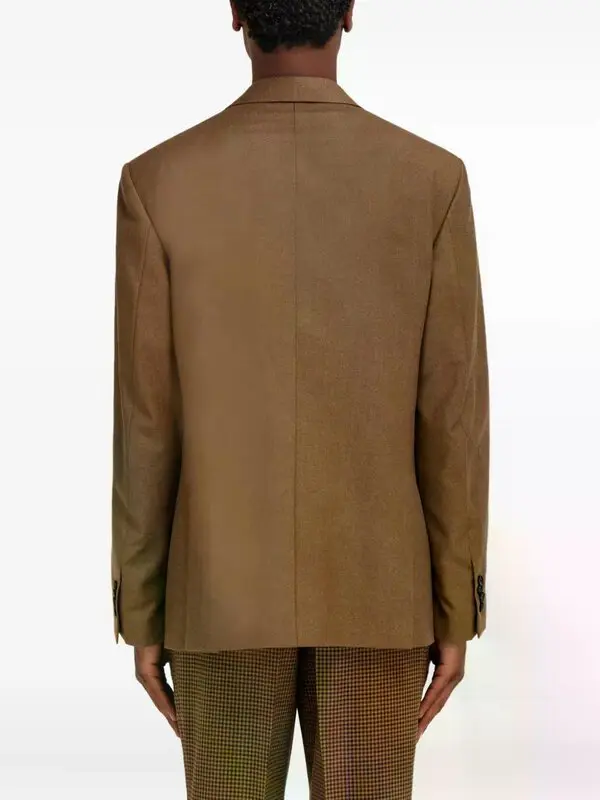 FERRAGAMO Single-breasted Blazer - Brown