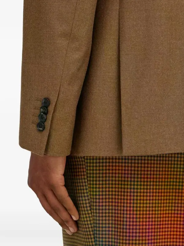 FERRAGAMO Single-breasted Blazer - Brown