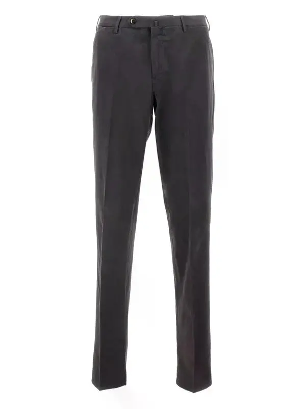 PT TORINO Front-closure Side-pocket Trousers - Grey