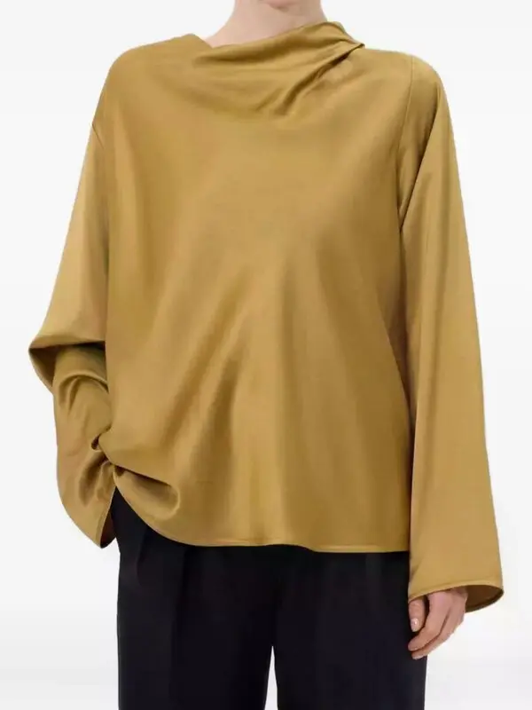 Loulou De Saison Draped Blouse - Yellow