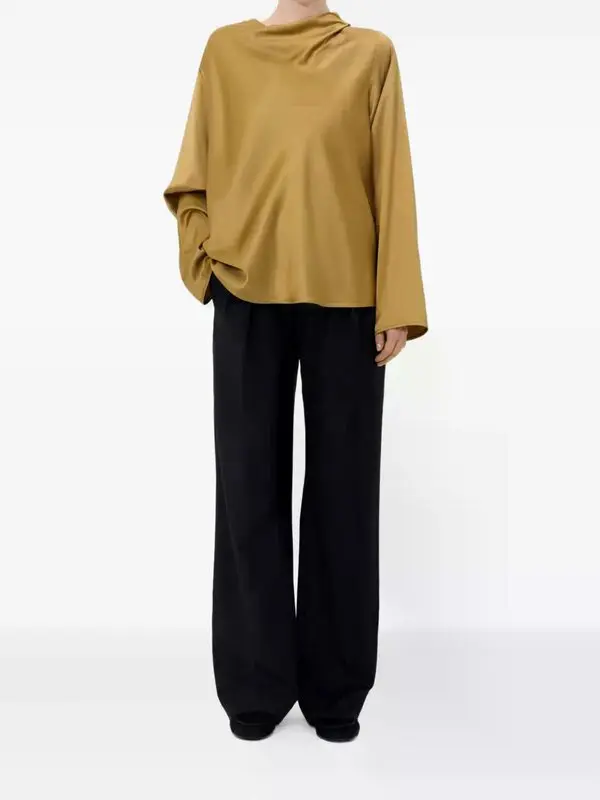 Loulou De Saison Draped Blouse - Yellow