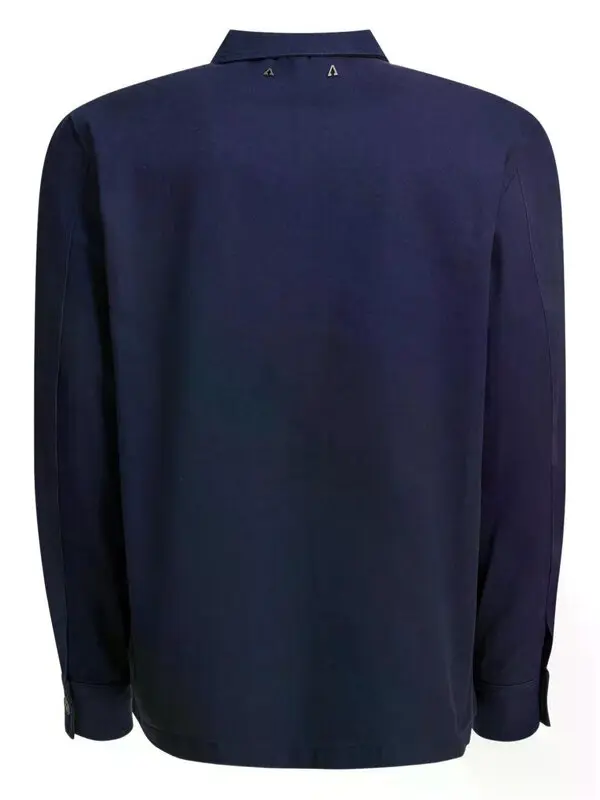 ALTUM Double-pocket Cotton Shirt Jacket - Blue