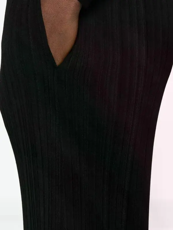 FORTE_FORTE Pleated Wide-leg Trousers - Black