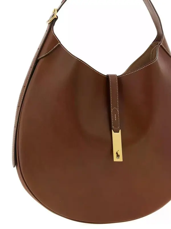 Polo Ralph Lauren Polo Id Leather Shoulder Bag - Brown