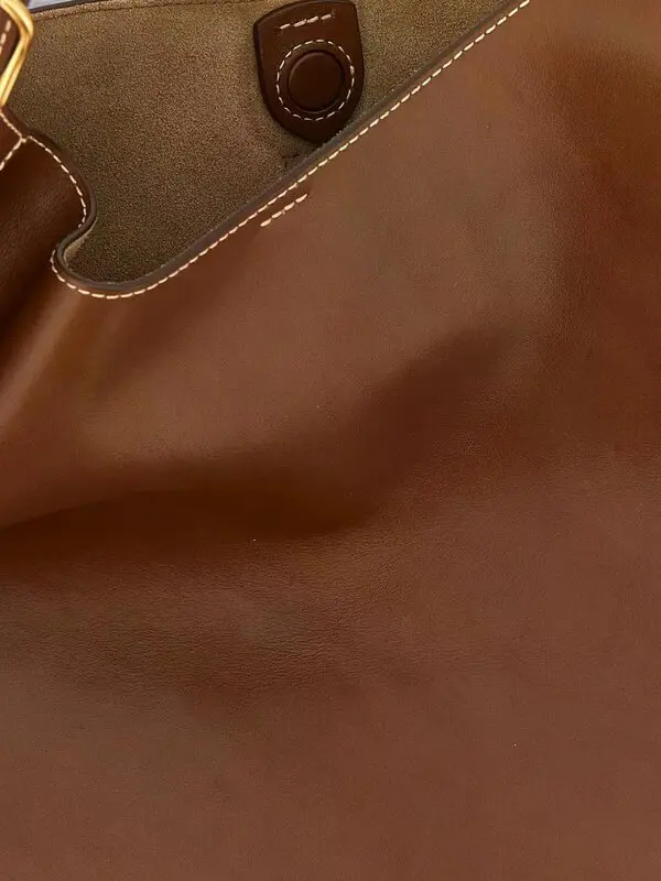 Polo Ralph Lauren Polo Id Leather Shoulder Bag - Brown