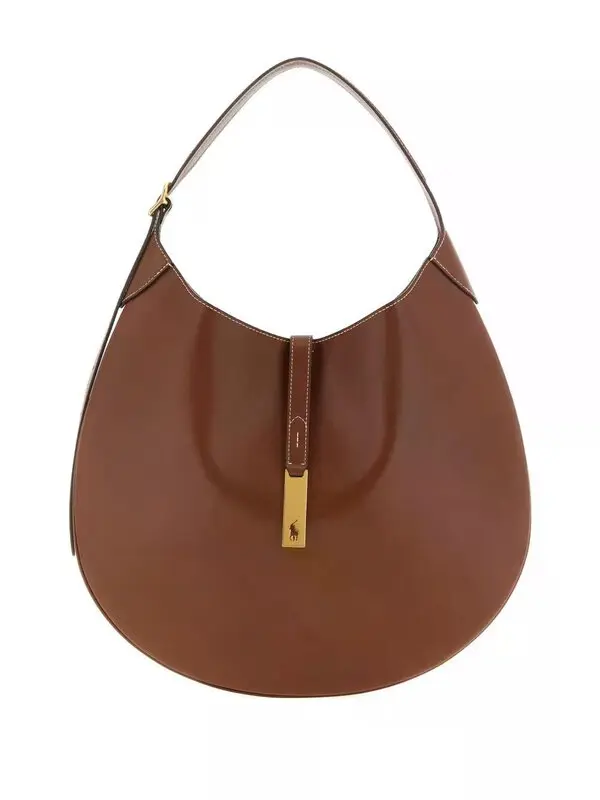 Polo Ralph Lauren Polo Id Leather Shoulder Bag - Brown