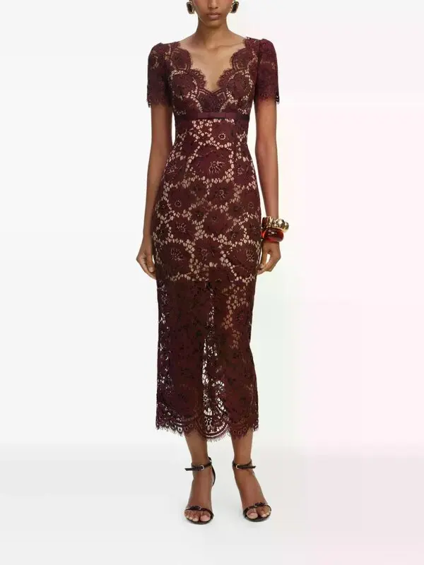 chinese dress ladies Francoise Lace Midi Dress