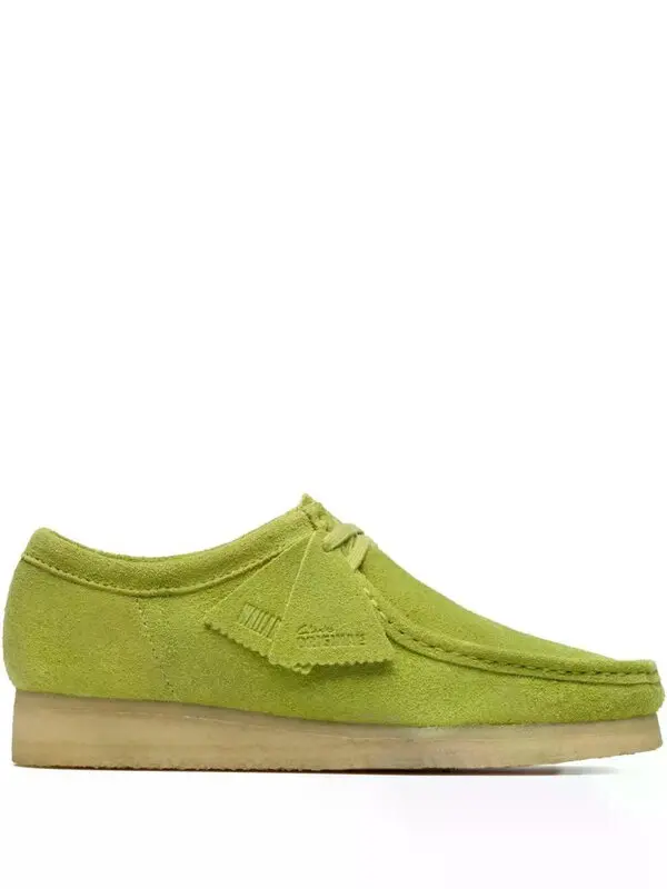 Clarks Suede Lace-up Derby Shoes - Green