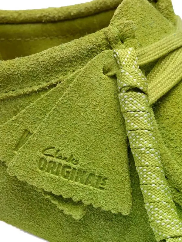 Clarks Suede Lace-up Derby Shoes - Green