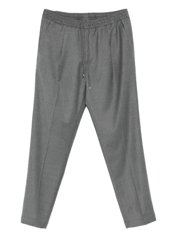 BRIGLIA 1949 Drawstring Pleated Trousers - Grey