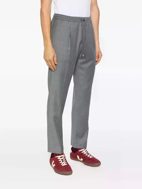 BRIGLIA 1949 Drawstring Pleated Trousers - Grey