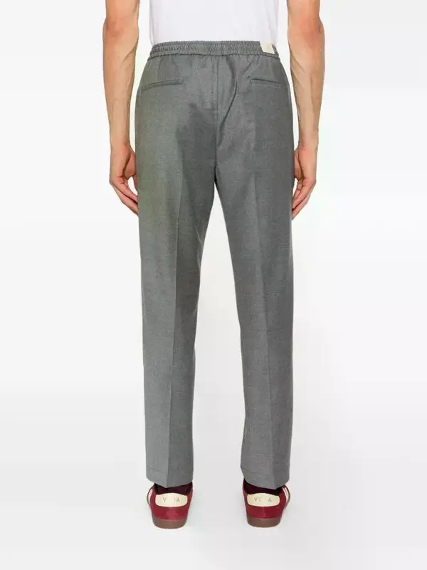 BRIGLIA 1949 Drawstring Pleated Trousers - Grey