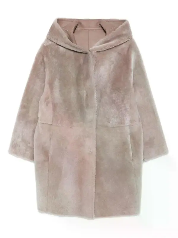MANZONI 24 Hooded Lamb Shearling Coat