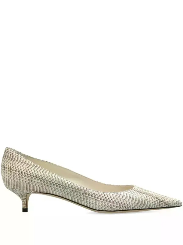 JIMMY CHOO 40mm Amelia Snakeskin Pumps