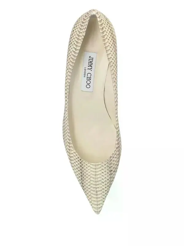 JIMMY CHOO 40mm Amelia Snakeskin Pumps