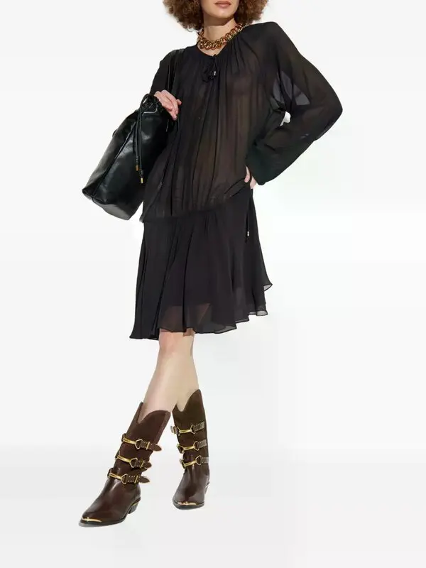 MARANT ETOILE Drawstring Tiered Dress