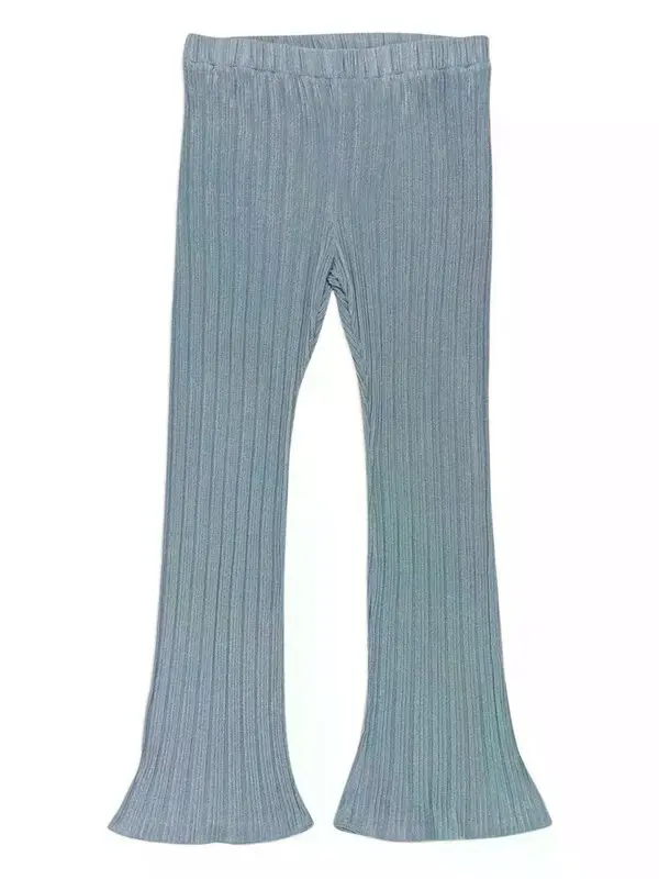Callipygian Lurex Flared Trousers