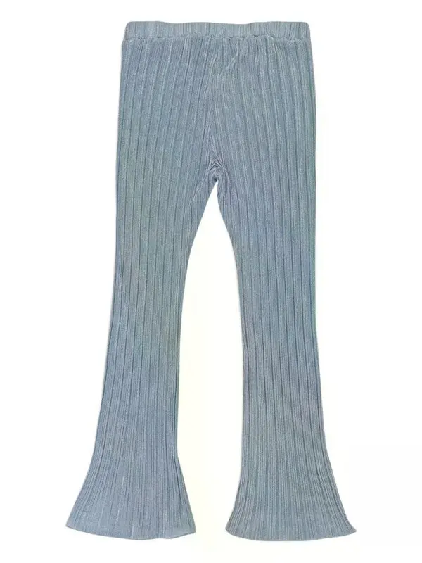 Callipygian Lurex Flared Trousers