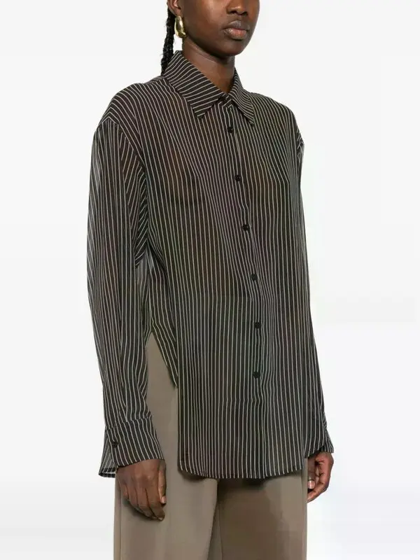 THE FRANKIE SHOP Striped Button-fastening Shirt