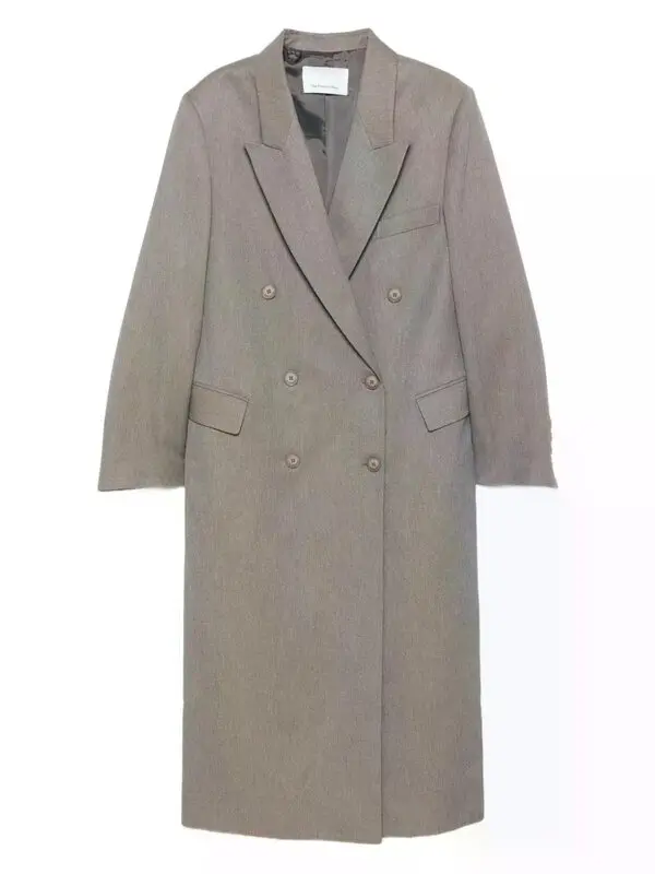 THE FRANKIE SHOP Double-breasted Peak-lapel Coat