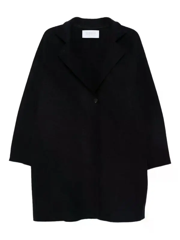 Harris Wharf London Single-breasted Coat - Blue
