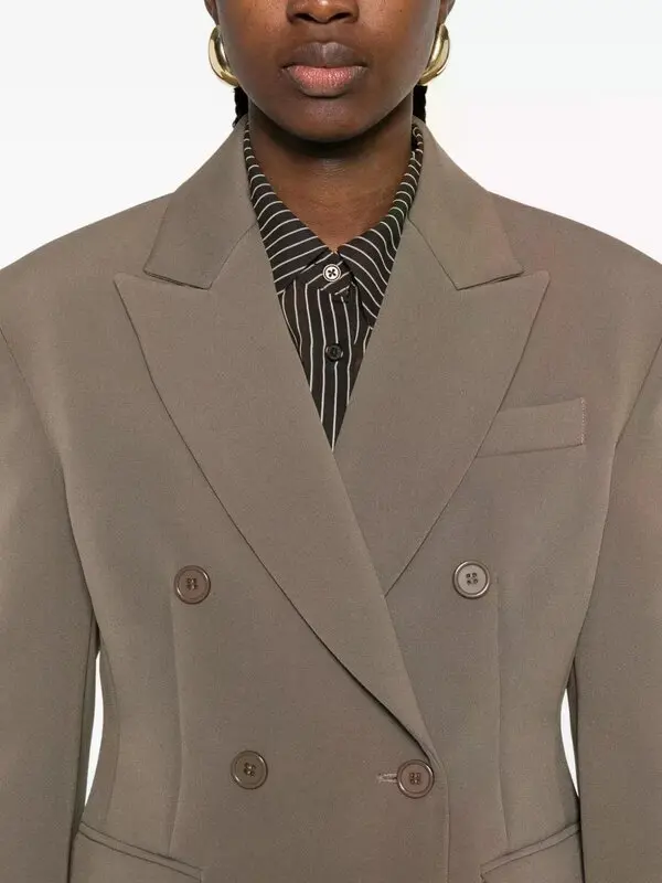 THE FRANKIE SHOP Doyer Peak-lapel Double-breasted Blazer
