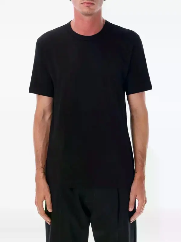 Comme Des Garçons Logo-lettering T-shirt - Black