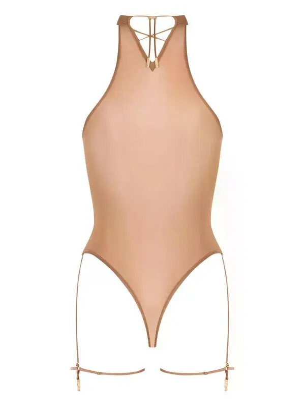 MAISON CLOSE French Kiss Light Bodysuit - Neutrals