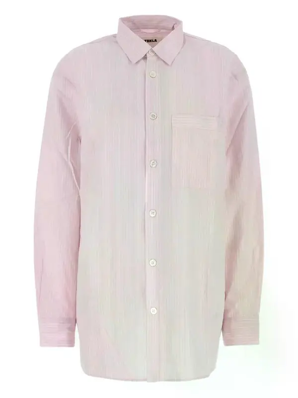 TEKLA Striped Poplin Shirt