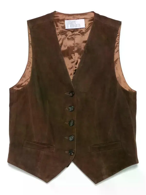 Giuseppe Di Morabito Button-fastening Suede Waistcoat